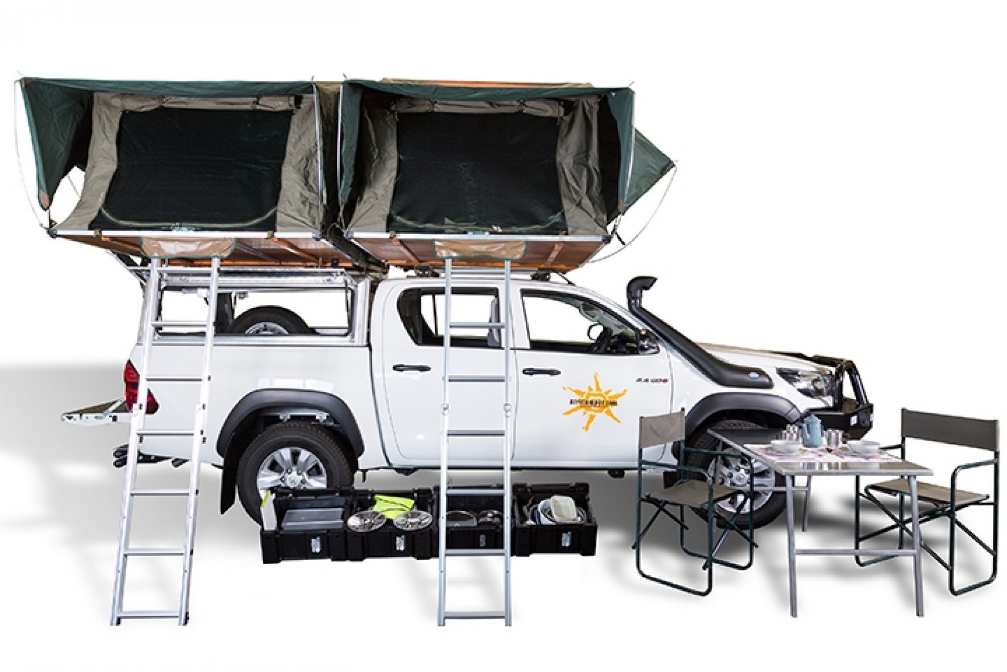 4×4 Double Cab Explorer 2 Roof Top Tents | Africamper | 4x4 Camper ...
